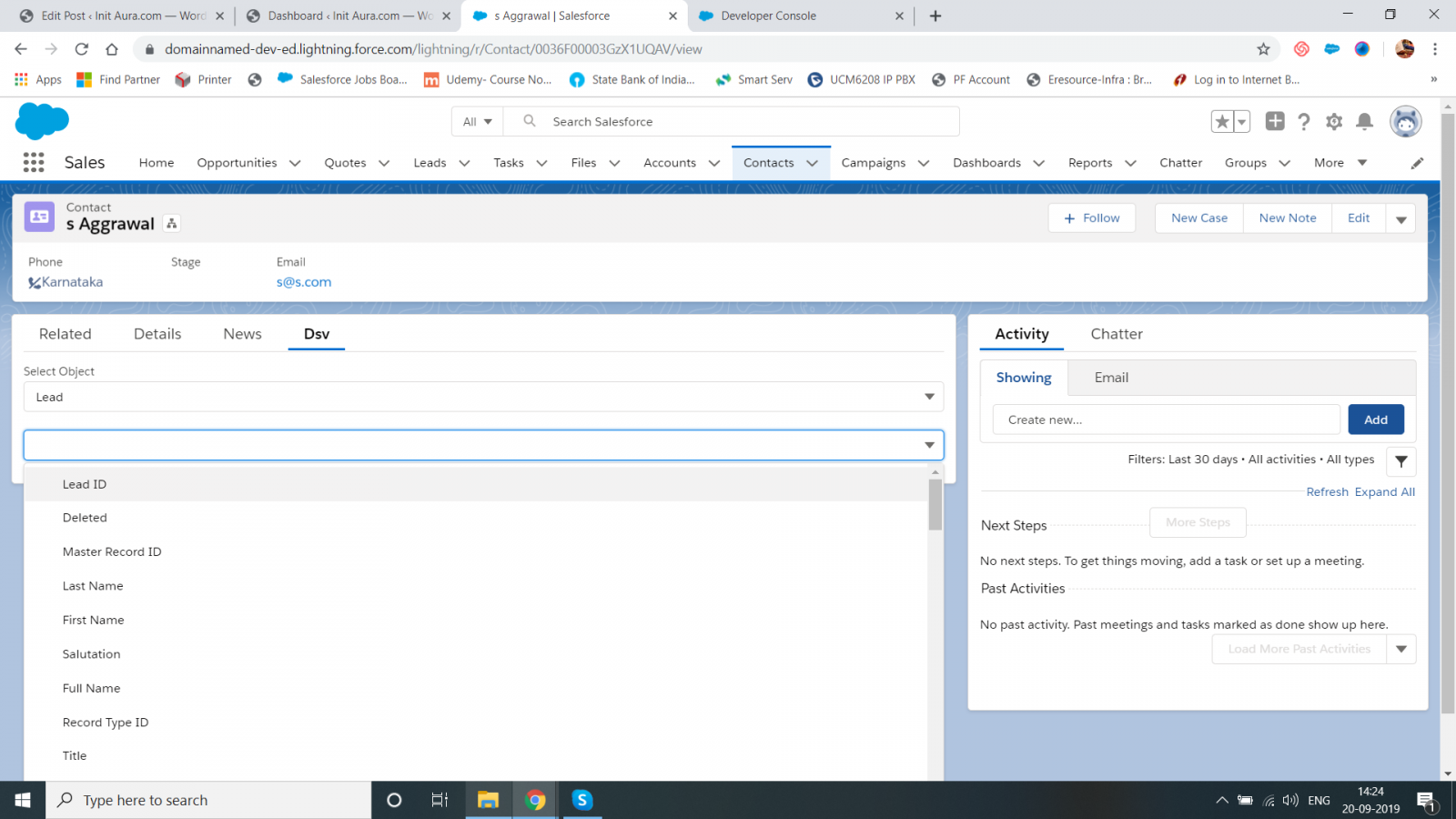 Lightning Component – How to display Objects and its fields – InitAura.com